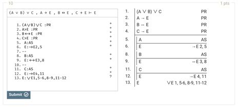logic provide a formal proof a ∨ b ∨ c a → e b ↔ e c → e ⊢ e