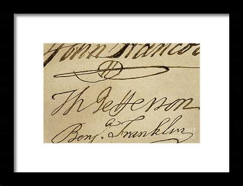 Thomas Jefferson Declaration Of Independence Signature Thomas