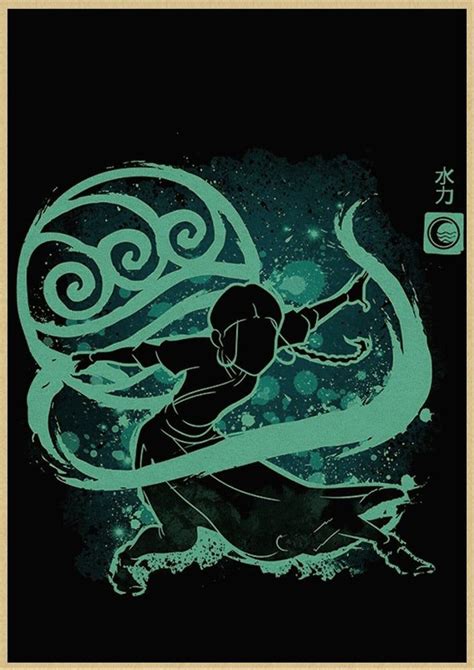 Avatar The Last Airbender Vintage Kraft Paper Posters And Prints Poster