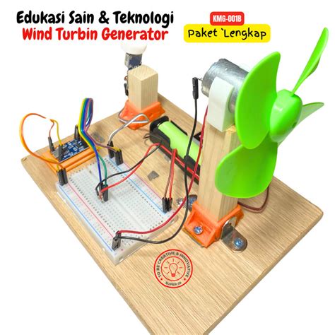 Jual Kit Diy Merakit Mini Wind Turbine Generator Pembangkit Listrik Tenaga Bayu Mini Kincir