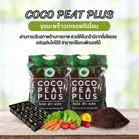 วัสดุเพาะกล้าคุณภาพสูงขนาด 5 ลิตร Coco Peat Plus Shopee Thailand