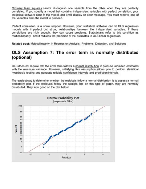 7 Classical Assumptions Of Ordinary Least Squares