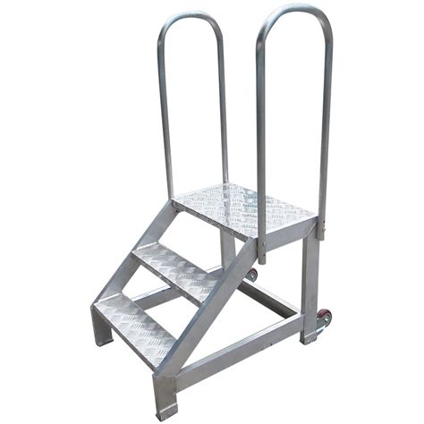 Industrial Mobile Safety Step With Handrail Ladder China Industrial