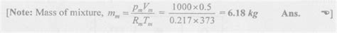 Solved Anna University Problems On Gas Mixtures Gas Mixtures And