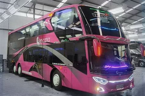 Intip Bus Baru PO Kencana Tanpa Warna Pink