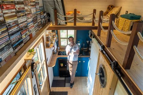 Adorable And Very Tiny Tiny House Hides Full Music Studio Comes With A