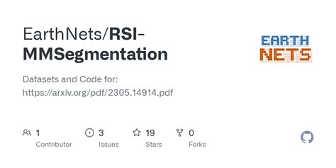 GitHub EarthNets RSI MMSegmentation Datasets And Code For Https