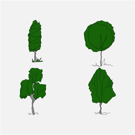 Archicad 2d Elevation Tree Styles Object Library Mesolightbim