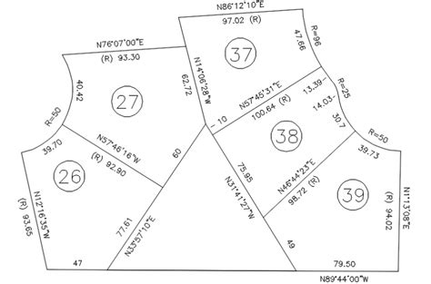 Architecture Drawing Plot And Building Demarcation DWG File Cadbull
