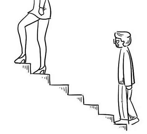 上下楼梯靠右行走简笔画 简笔画图片大全 普车都