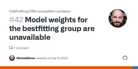 model weights for the bestfitting group are unavailable · issue 42