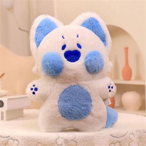 Cuteeeshop Kawaii Cat Plush Body Pillow Doodle Soft Meow Doll Plush Toy
