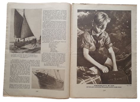 Ww2 Original German Hj Hitlerjugend Magazine Hilf Mit No 8 1935