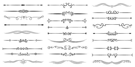 Premium Vector Page Divider And Design Elements Set Of Various Simple