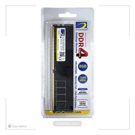 رم دسکتاپ Ddr4 تک کاناله 2666 مگاهرتز Cl19 تواینموس ظرفیت 4 گیگابایت چیاکالا