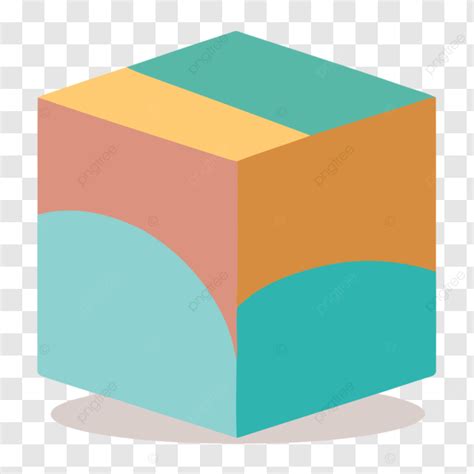 Colorful Cube With Two Different Colors Vector A Simplistic Colorful Icon Of Sav On A White