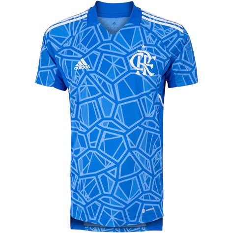 Camisa Flamengo Goleiro 2223 Torcedor Adidas Masculina Azul