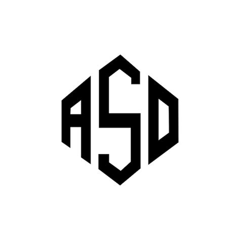 Premium Vector Aso Letter Logo Design With Polygon Shape Aso Polygon