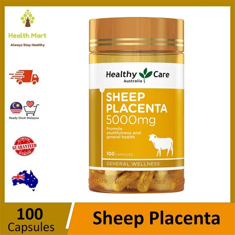 Healthy Care Sheep Placenta 5000mg 100 Capsules Lazada
