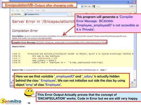 programming primer encapsulationvb ppt