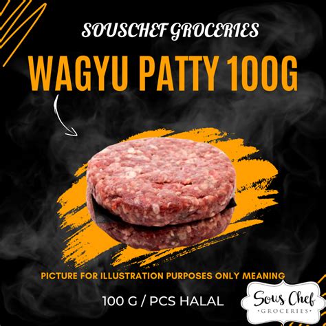 Frozen Wagyu Patty 100g Halal Frozen Food Frozen Wagyu Beef