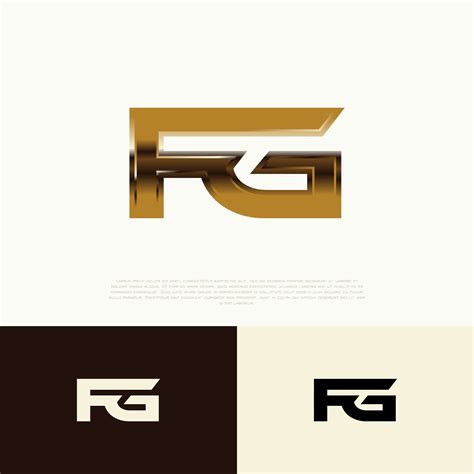 Fg Inicial Moderno Logo Exclusivo Modelo Para Marca Identidad 29590741