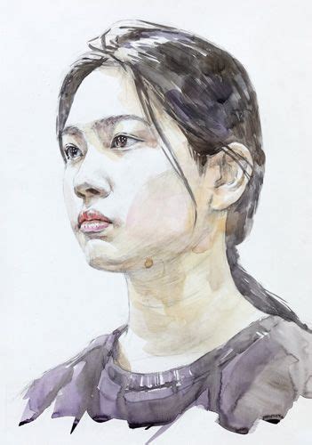 1 스케치 2 큰 면 위주로 초벌 3 양감 4 주제부 묘사 5 마무리 대구 인물수채화 Watercolor