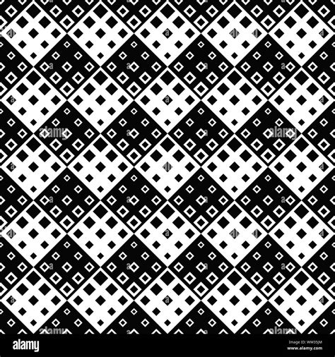 Seamless Diagonal Square Pattern Background Black And White Abstract Vector Graphic Design