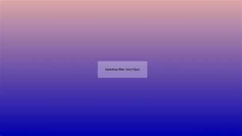 Blur Background Css