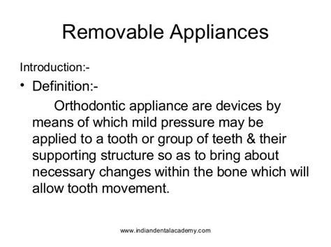Removable Appliances And Its Classification 1 Certified Fixed Orthodon