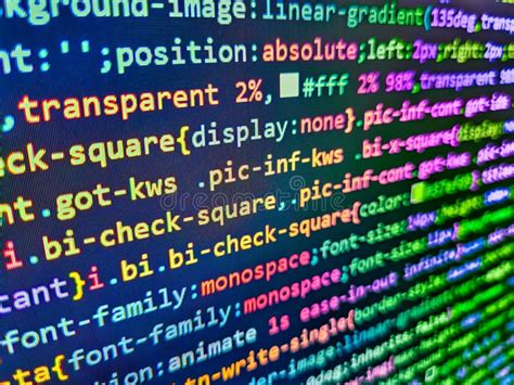 Soft Listing View Website Programming Code Developer Working On Source Codes On Computer At