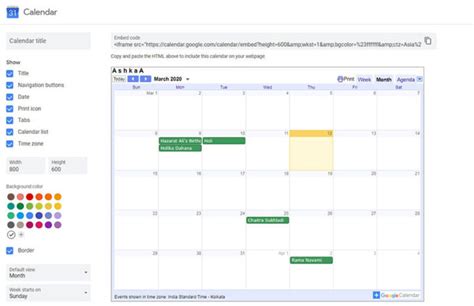 How To Embed Google Calendar In Your Website