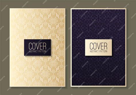 Premium Vector Ornament Pattern Book Cover Collection