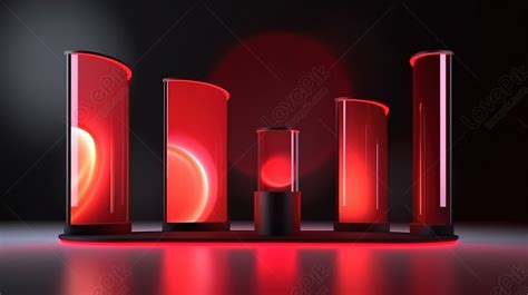 눈길을 끄는 Led 할로겐 조명 스탠드 및 3d 렌더링 디스플레이 배너 배경을 갖춘 카운터 완벽한 무역 박람회 광고 스탠드 눈길 배경 주형 배경 그래픽 디자인 배경