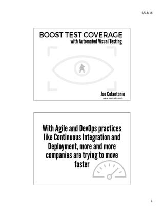 Boost Test Coverage With Automated Visual Testing Pdf