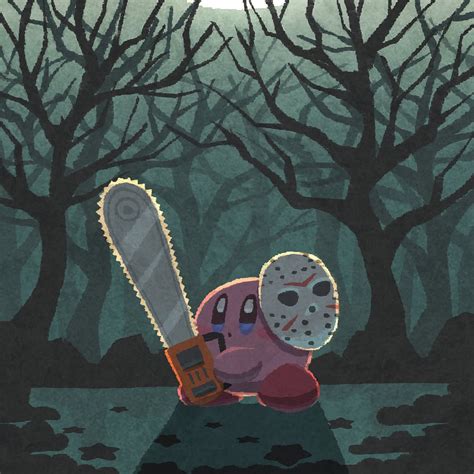 Kirby And Jason Voorhees Kirby And More Drawn By Miclot Danbooru