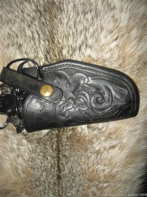VINTAGE L H S D MYRES HOLSTER COLT PYTHON 4 BARREL Holsters Gun
