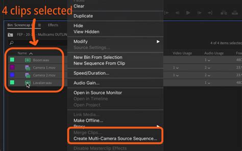 Multicams Vs Merged Clips In Premiere Pro Film Editing Pro