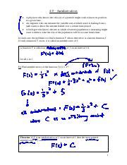 Understanding Antiderivatives: Applications and Theorems | Course Hero