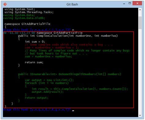 Git Interactively Stage Portions Of A Single Changed File For Commit Using Git Add P John Atten