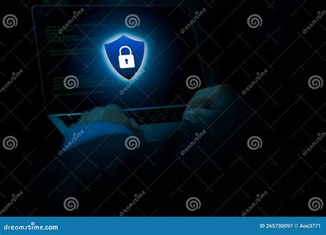 Cybersecurity Danger Online Data Fraud Or Identity Theft Lock To