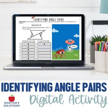 Identifying Angle Pairs Parallel Lines Cut By A Transversal Digital