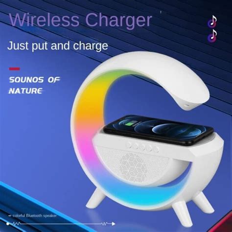G Shape Rgb Lamp Inbuilt Speaker And Wireless Charging Vision Light