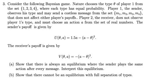 3 consider the following bayesian game nature