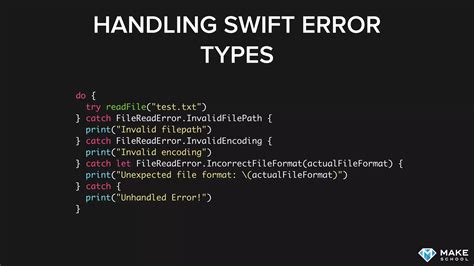 Error Handling In Swift Ppt