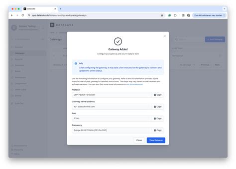Gateways Datacake Docs
