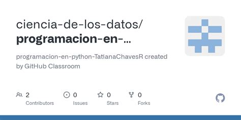 Github Ciencia De Los Datosprogramacion En Python Tatianachavesr