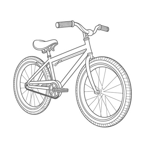 자전거 개요 스케치의 Bmx 자전거 색칠 페이지 선 그리기 벡터 자전거 그리기 자전거 개요 자전거 스케치 Png 일러스트 및 벡터 에 대한 무료 다운로드 Pngtree
