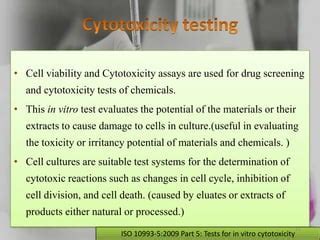 In Vitro Testing Of Rug Toxicity PPT