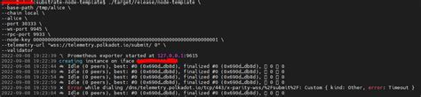 Don T Get The Detailed Output As Shown In The Tutorial When I Launch A New Node Substrate And